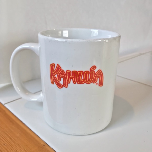 Kahlua | Dining | Vintage Kahlua Coffee Mug White With Red Logo Kahla ...